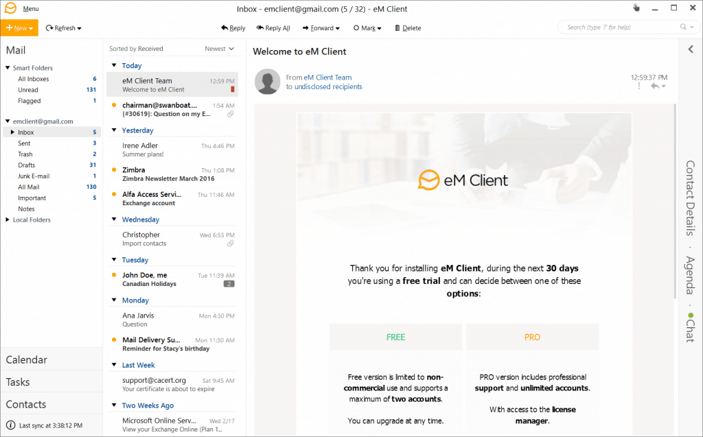 Email Clients - Τα καλύτερα δωρεάν προγράμματα για έλεγχο emails