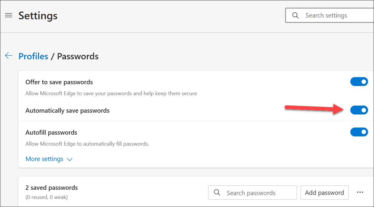 Διαχείριση κωδικών - Password Manager στο Microsoft Edge