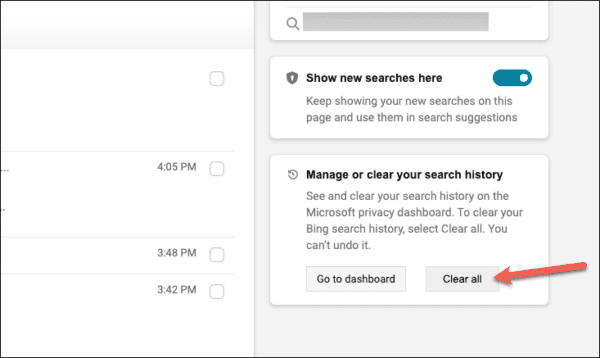 Ιστορικό αναζήτησης στο Bing AI: Πώς να το διαγράψεις